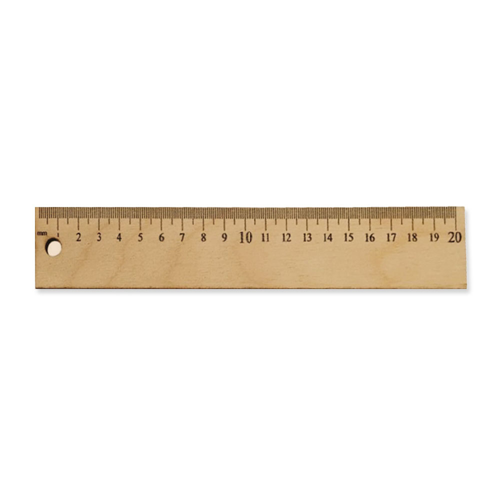 Ahşap Cetvel (20 Cm) - Sorunuz + KDV